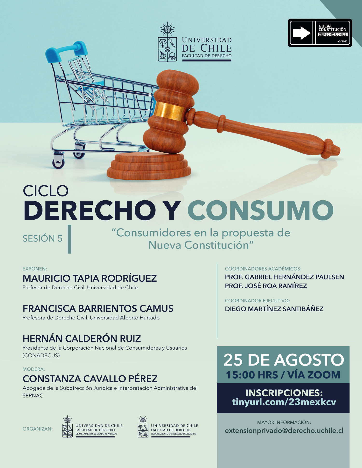 Ciclo Derecho Y Consumo 2022 Facultad De Derecho Universidad De Chile