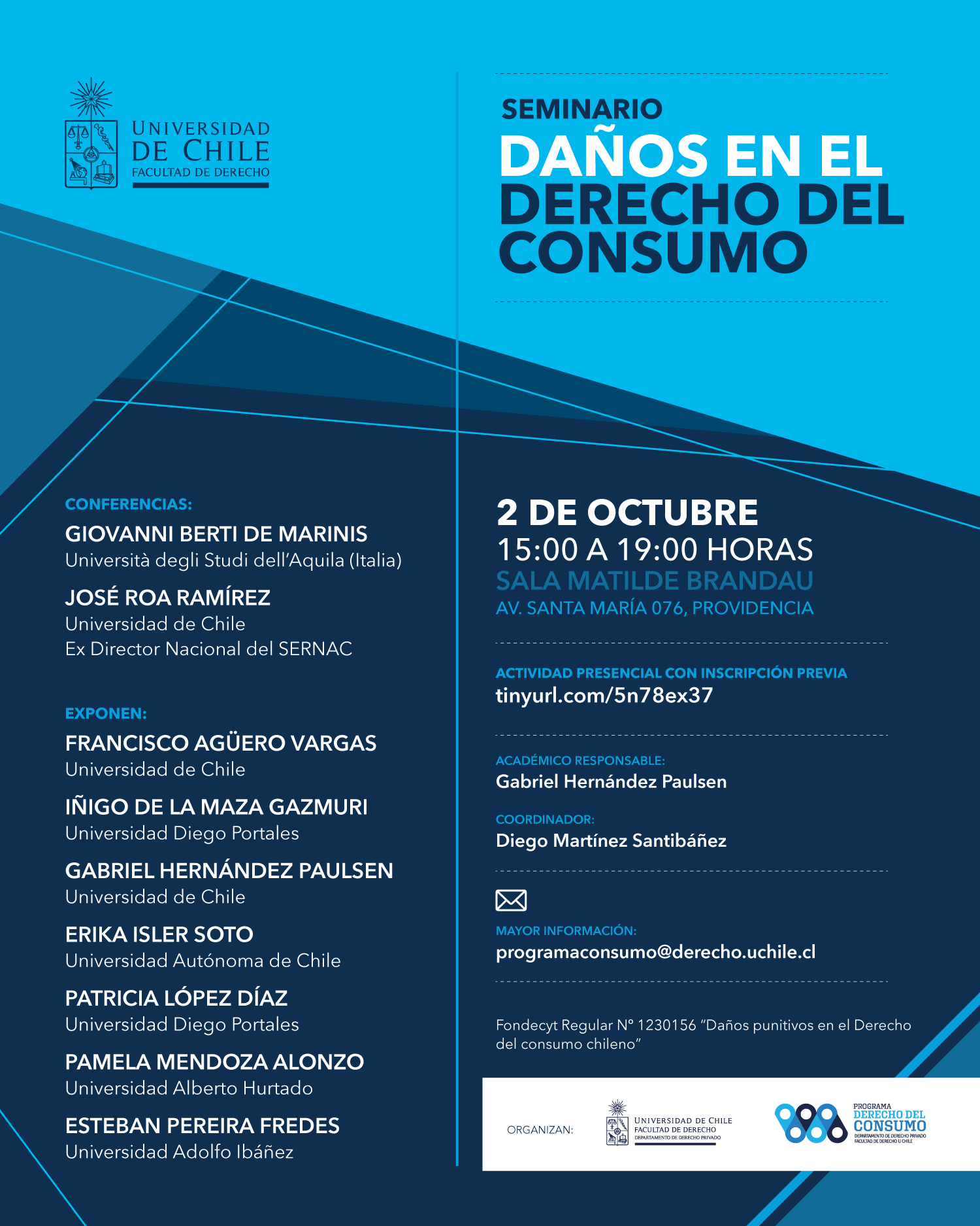Seminario Daños en el Derecho del Consumo - Facultad de Derecho - Universidad de Chile